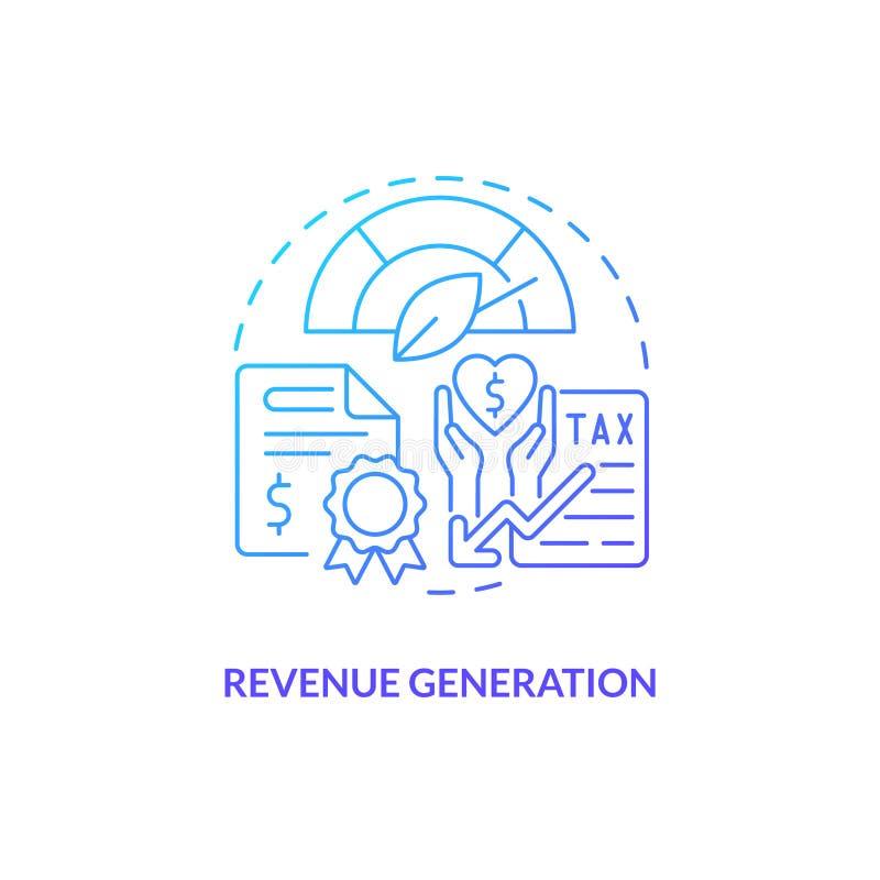 Revenue Generation Red Concept Icon. Income Increase Idea Thin Line ...