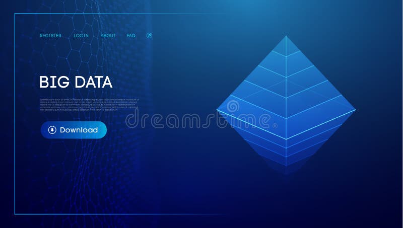 3d Rhombus Business Technology Background. Tech Vector Abstract ...