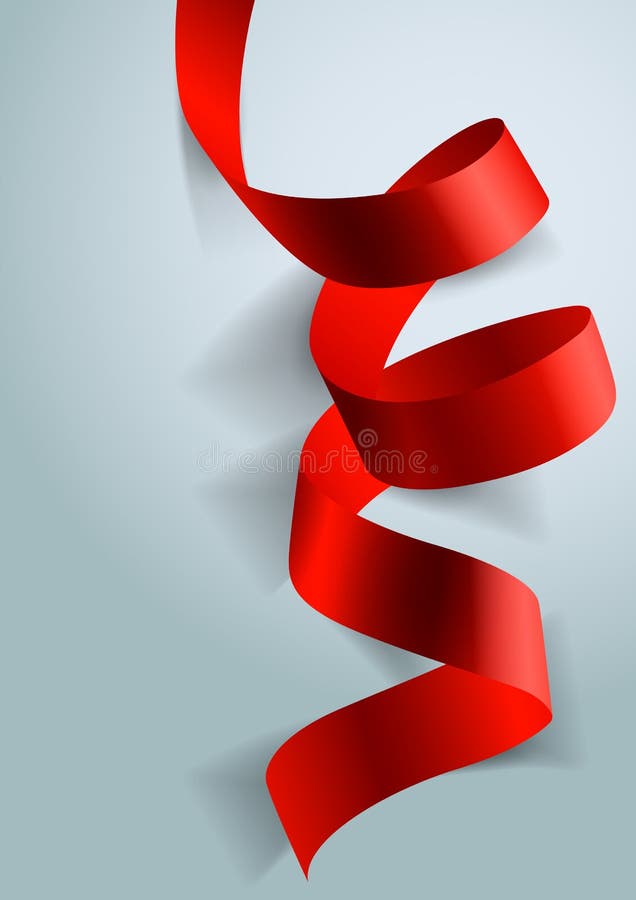 3d Ribbon Vector Illustration Stock Vector - Illustration of christmas ...