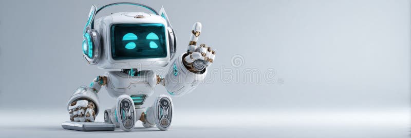 3D Robot Assumes Role of Bank Support Agent, Showcasing Friendly ...