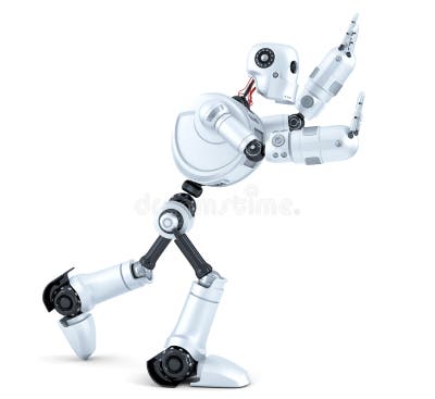 Robot Pushing Stock Illustrations – 852 Robot Pushing Stock ...