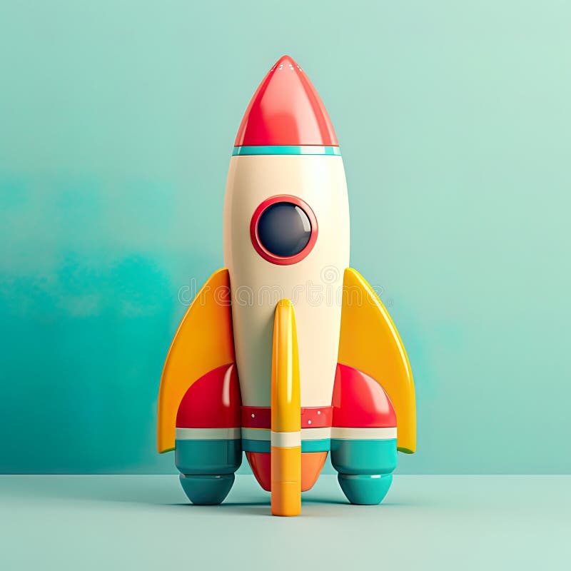 3D Rocket Model Set Against a Backdrop, Symbolizing the Limitless ...