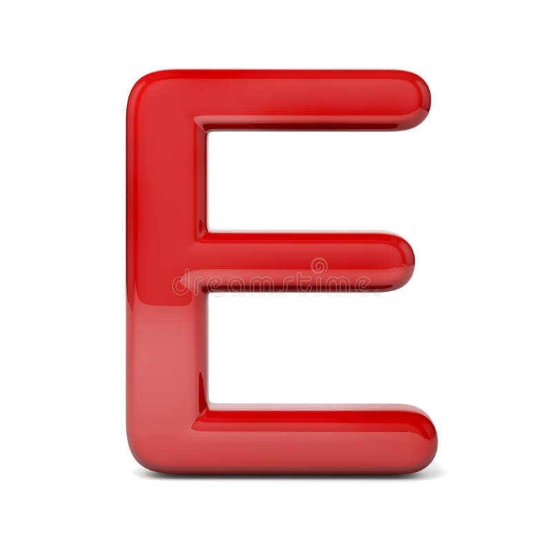 3d rojo, letra brillante stock de ilustración. Ilustración de fondo ...