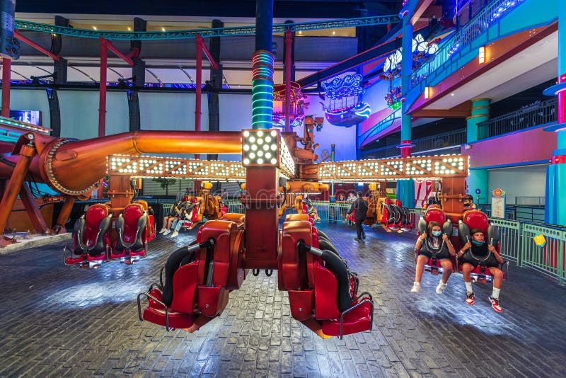 3d Roller Coaster of Skytropolis Theme Park Editorial Stock Image ...