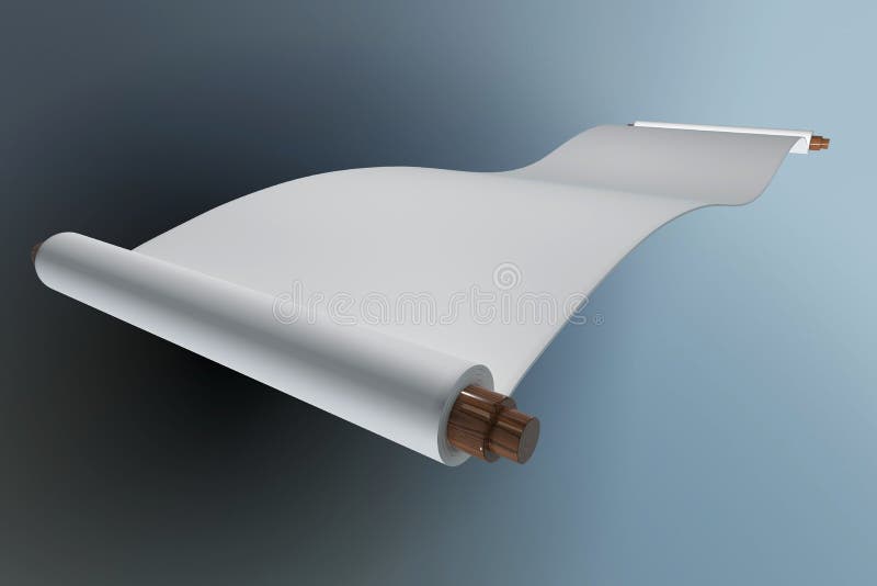 3d of a rolling paper stock illustration. Illustration of detail ...