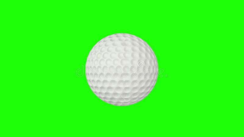 3D Rotating Golf Ball on Green Screen - Seamless Loop Animation Stock ...