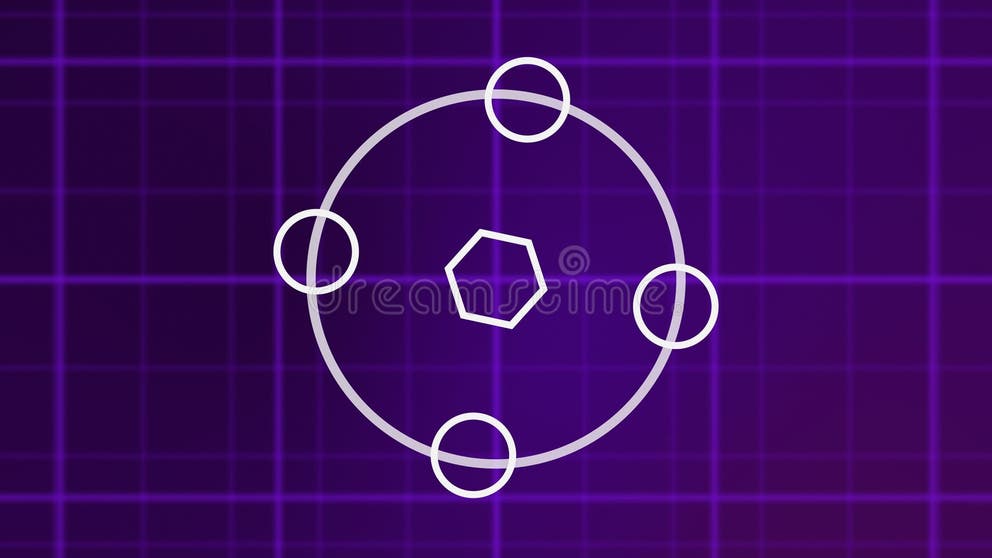 3d Rotating Graph with Camera Movement and Grid Stock Photo - Image of ...