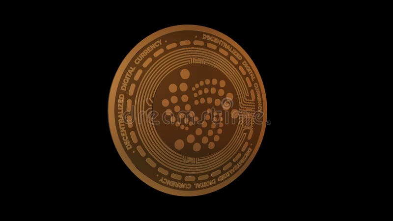 3D Rotating Internet of Things IoT Cryptocurrency Seamless Looping ...