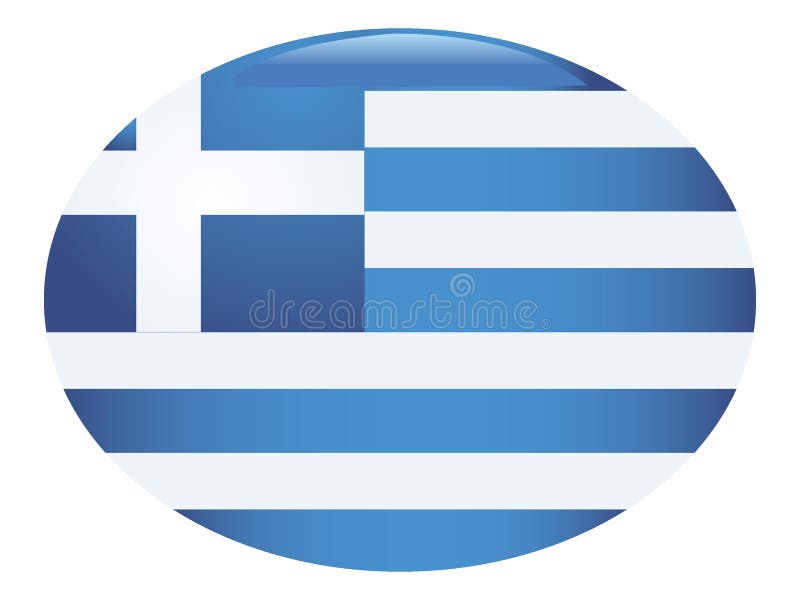 3D Round Flag of Greece stock vector. Illustration of bulgaria - 139360451