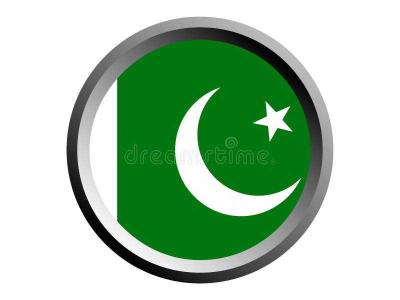 3D Round Flag of Pakistan stock vector. Illustration of shiny - 139492541