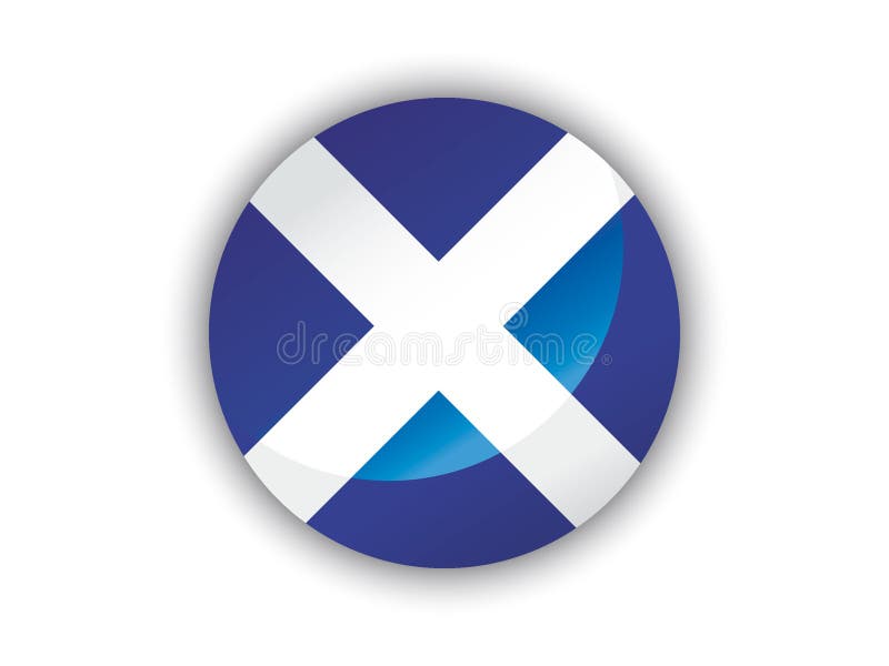 3D Round Flag of Scotland stock vector. Illustration of democratic ...