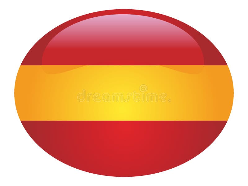 3D Round Flag of Spain stock vector. Illustration of finland - 139360838