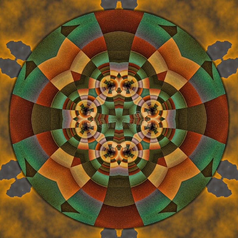 3d round geometric graphic stock illustration. Illustration of light ...