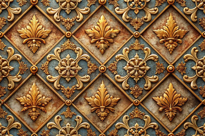 3D Royal Digital Grunge Decorative Pattern Background Design Use Wall ...