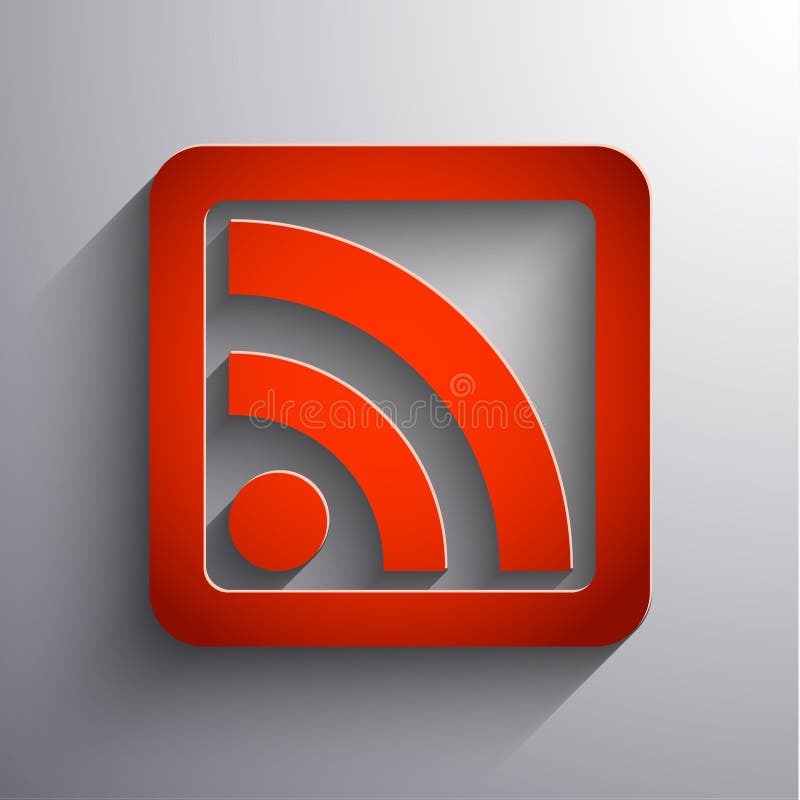 3d rss icon stock vector. Illustration of graphic, single - 187131613