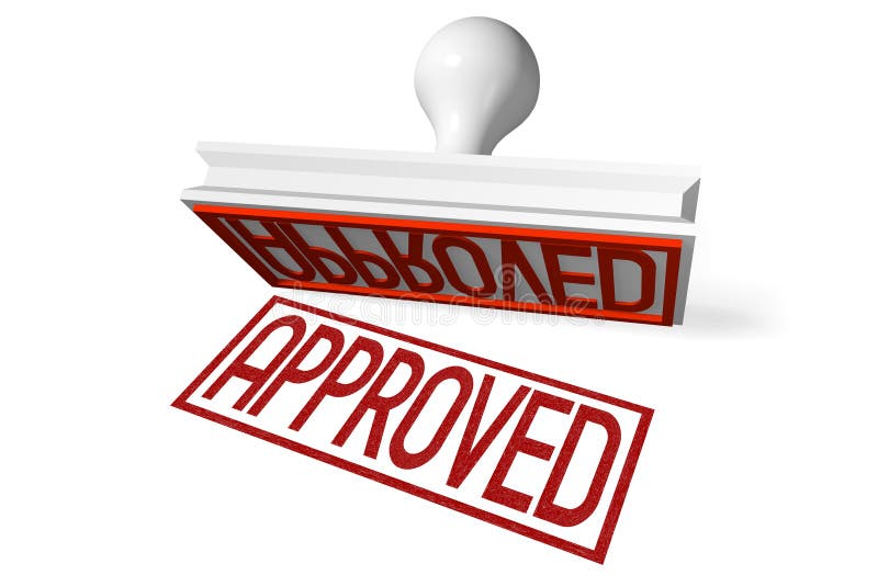 You`re Pre-approved on White Stock Illustration - Illustration of black ...