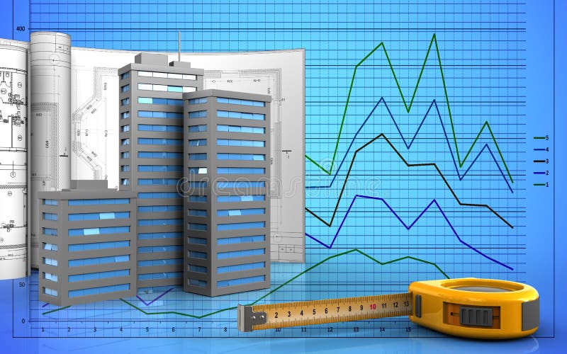 3d of ruler stock illustration. Illustration of flat - 100763763