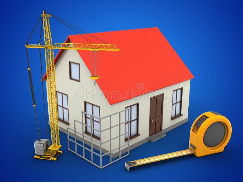 House Project Meter Ruler Family Stock Illustrations – 30 House Project ...