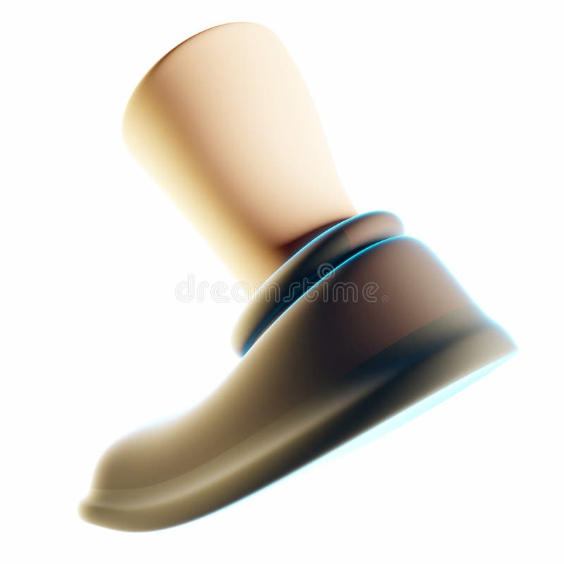 3D Run Illustration stock illustration. Illustration of shoe - 231891678
