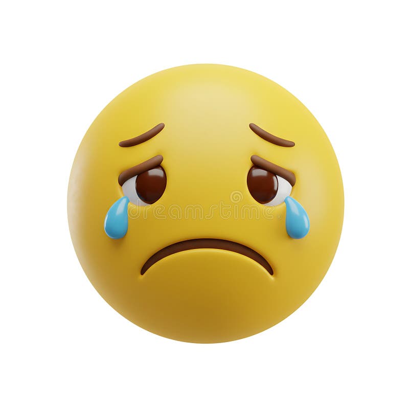 Crying Emoji White Background Stock Illustrations – 2,550 Crying Emoji ...