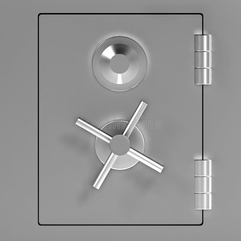 3d Safe door stock illustration. Illustration of vault - 42129505