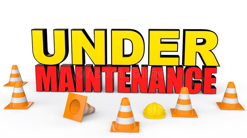 Under Construction Banner stock illustration. Illustration of stripe ...