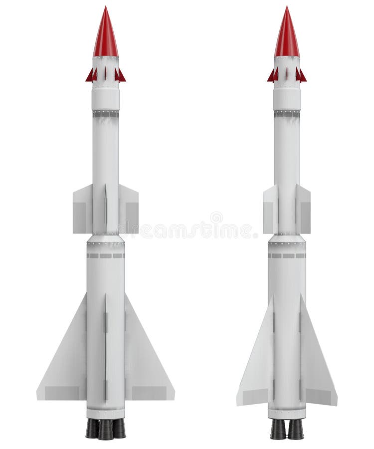 3d sam missiles set stock illustration. Illustration of front - 67172373