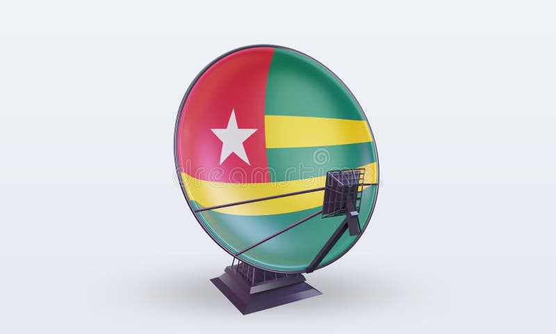 3d Satellite Togo Flag Rendering Front View Stock Illustration ... 3d Satellite Togo Flag Rendering Front View Stock Illustration ...
