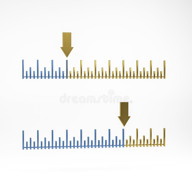 3d Scale Chart with Space for Text - Copy Space Stock Illustration ...