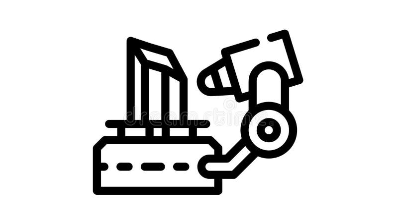 3d Scanner Black Icon Animation Stock Footage - Video of pictogram ...