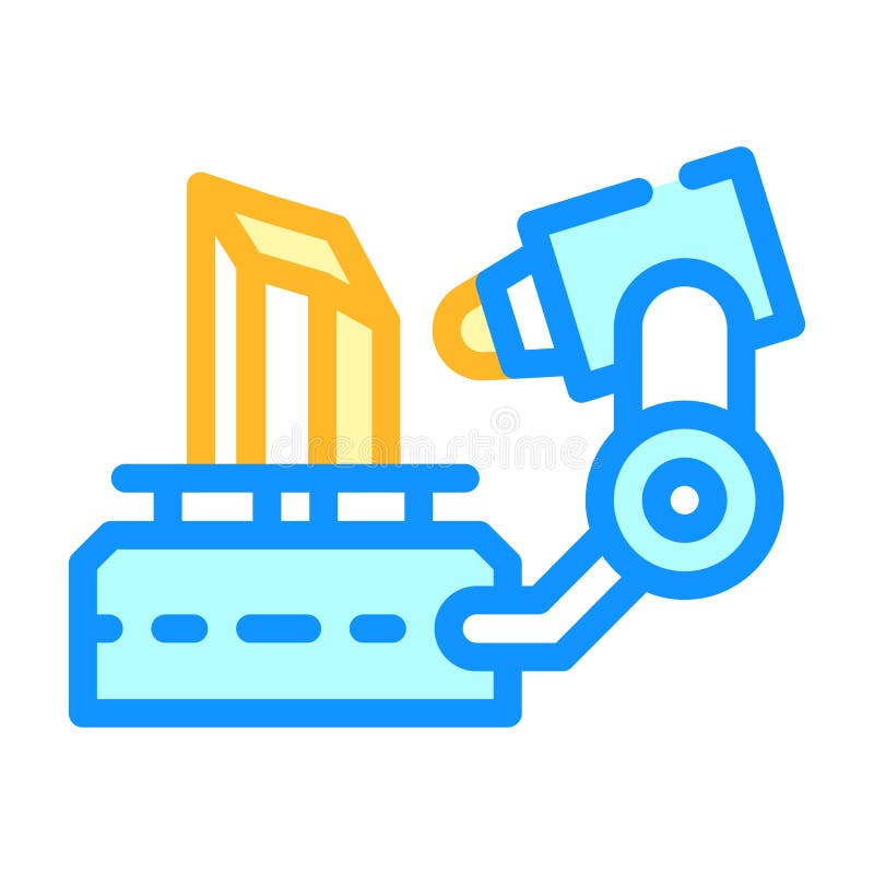 3d Scanner Color Icon Vector Illustration Color Stock Vector ...