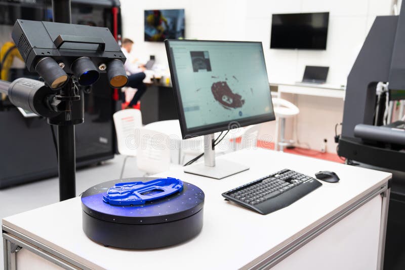 3D Scanner for Reverse Engineering Stock Photo - Image of evaluation ...