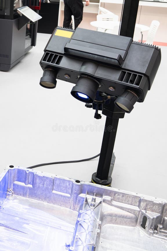 3D Scanner for Reverse Engineering Stock Photo - Image of optic ...