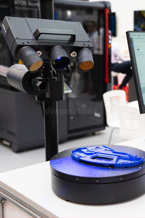 3D Scanner for Reverse Engineering Stock Photo - Image of industrial ...