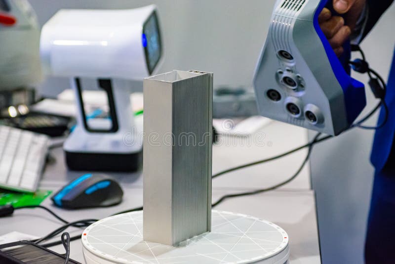 3D Scanner with Texture Mapping. 3-D Scanning of Objects Stock Photo ...
