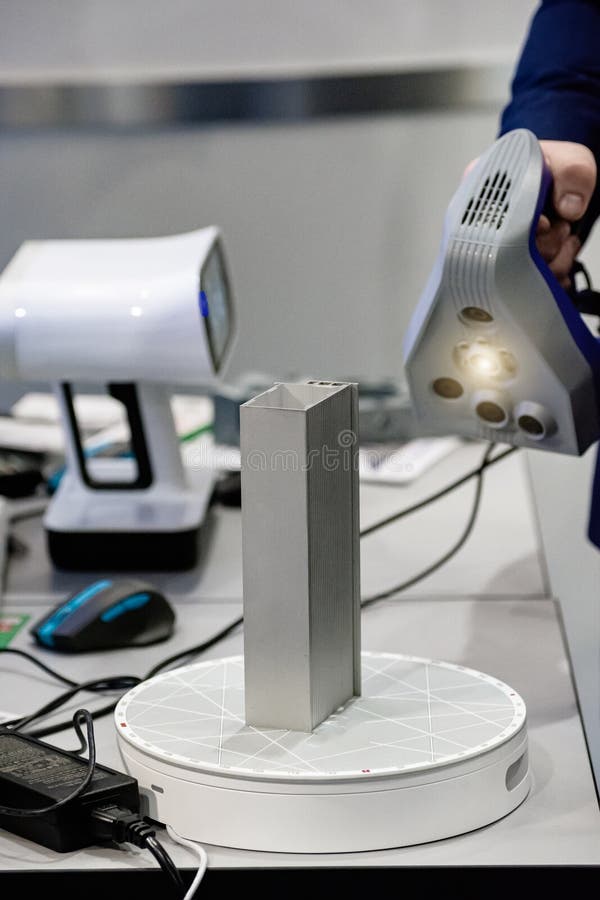 3d Scanner With Texture Mapping 3 D Scanning Of Objects Stock Image