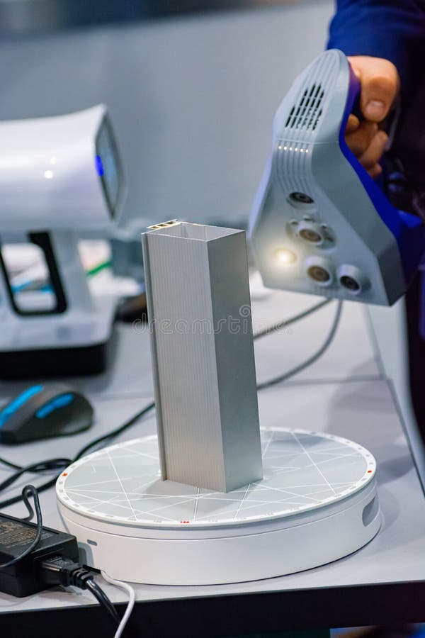 3D Scanner with Texture Mapping. 3-D Scanning of Objects Stock Photo ...