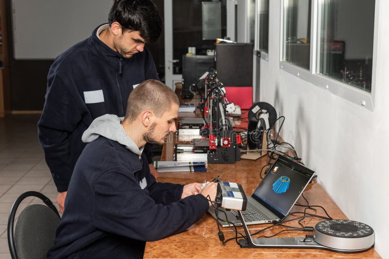 3D Scanning and Printing Training Class Stock Image - Image of ...