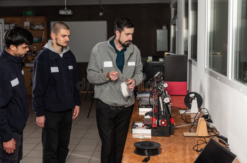 3D Scanning and Printing Training Class Stock Image - Image of ...