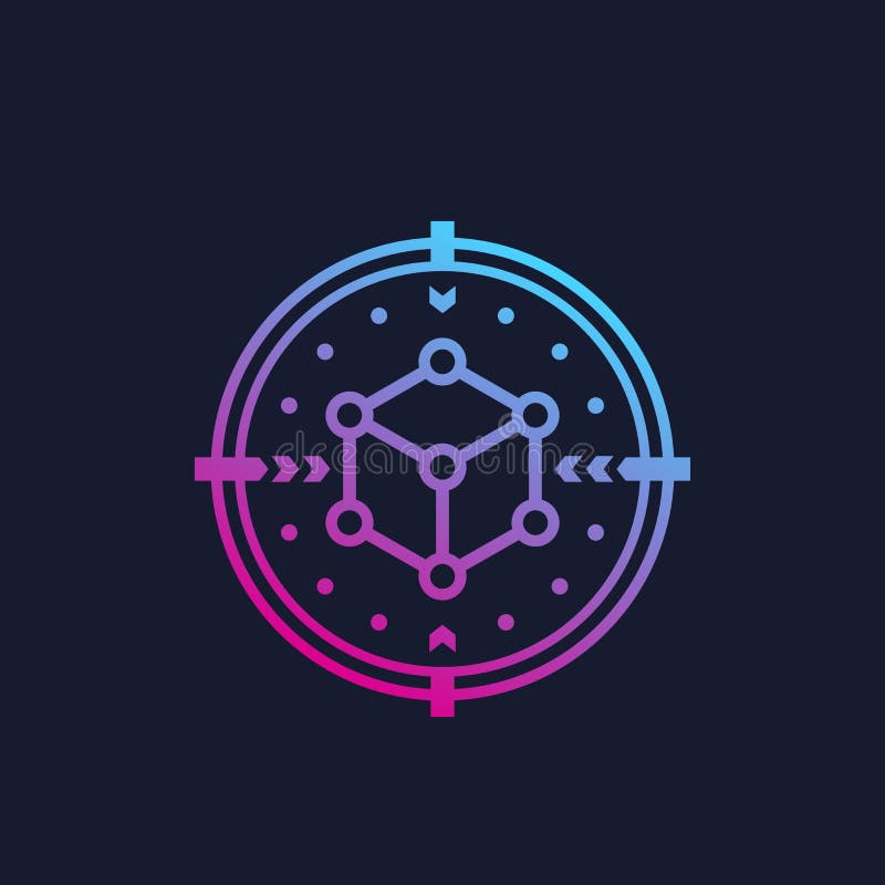 3d Scanning System Vector Trendy Icon Stock Illustration - Illustration ...