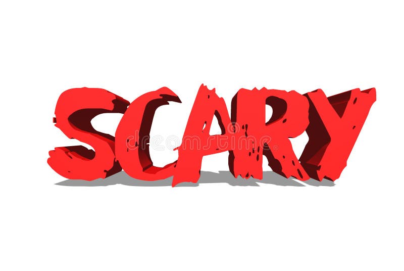 Scary 3d colored logo stock illustration. Illustration of colored ...