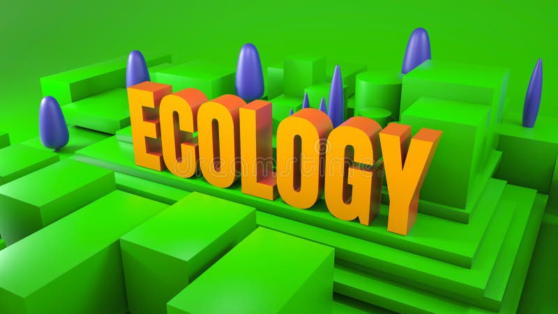 3d Scene , Ecology Background Concept Stock Illustration - Illustration ...