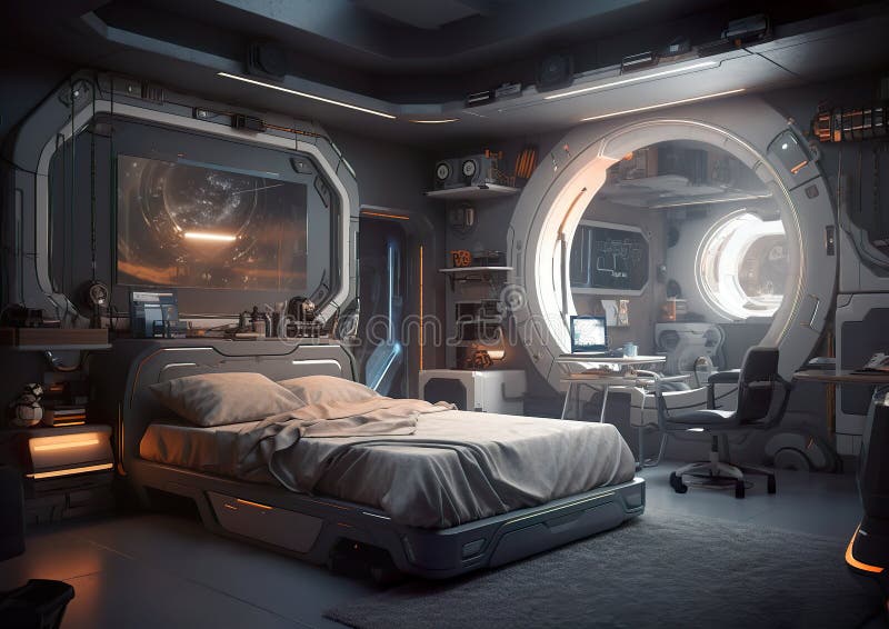 Sci Fi Bedroom Stock Illustrations – 261 Sci Fi Bedroom Stock ...