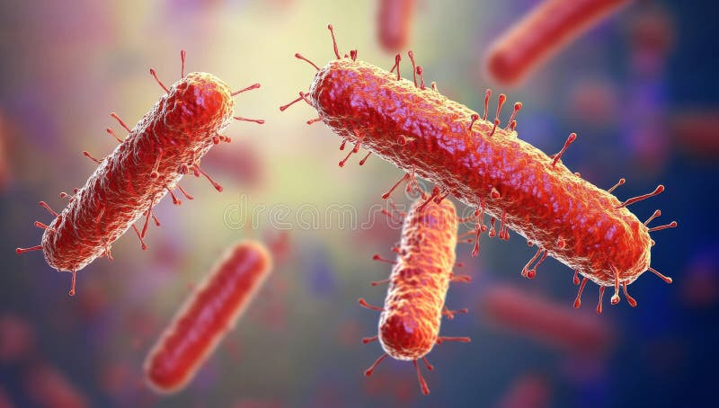 This 3D Scientific Illustration Shows Rod-shaped Bacillus Subtilis ...