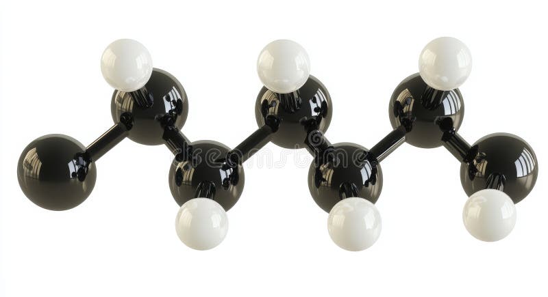 A 3D Scientific Visualization Illustrating the Molecular Structure of ...