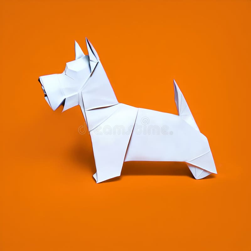 Terrier Origami Stock Illustrations – 202 Terrier Origami Stock ...