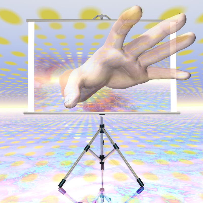 3D Screen stock illustration. Illustration of theater - 37283600