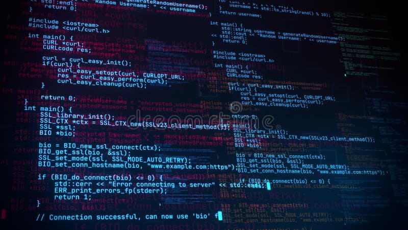 3d Scrolling Hacker Text Programming Code Loop Tech Background V3 Stock Video Video Of Code