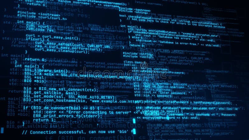 3d Scrolling Hacker Text Programming Code Loop Tech Background Stock Footage Video Of Line
