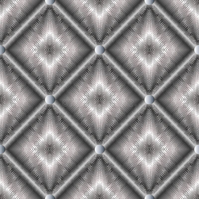 3d Seamless Pattern with Surface Rhombus Stock Vector - Illustration of ...